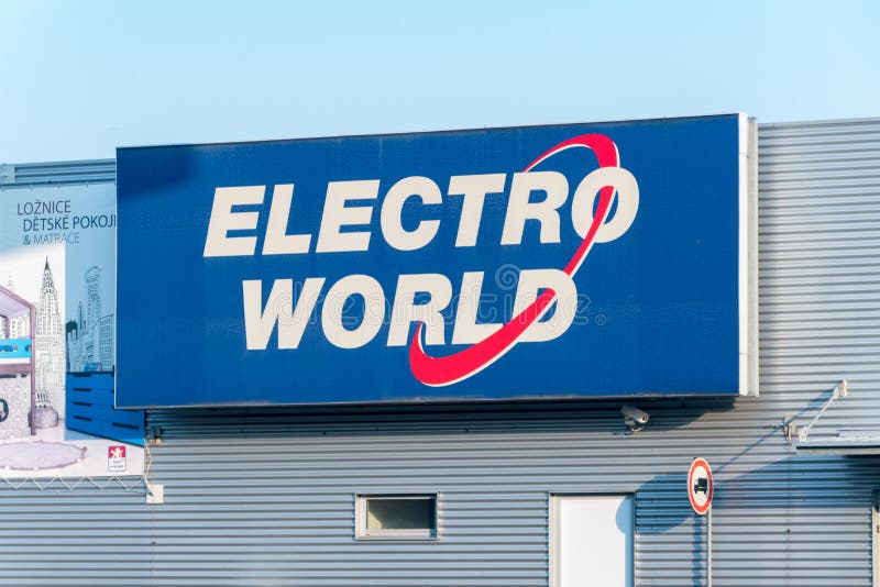 Electro World Store Logo redaktionelles bild. Bild von entzückend ...