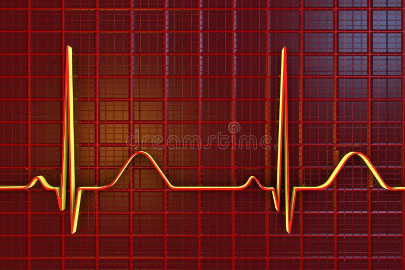 Electrocardiogram, ECG Background Stock Illustration - Illustration of ...