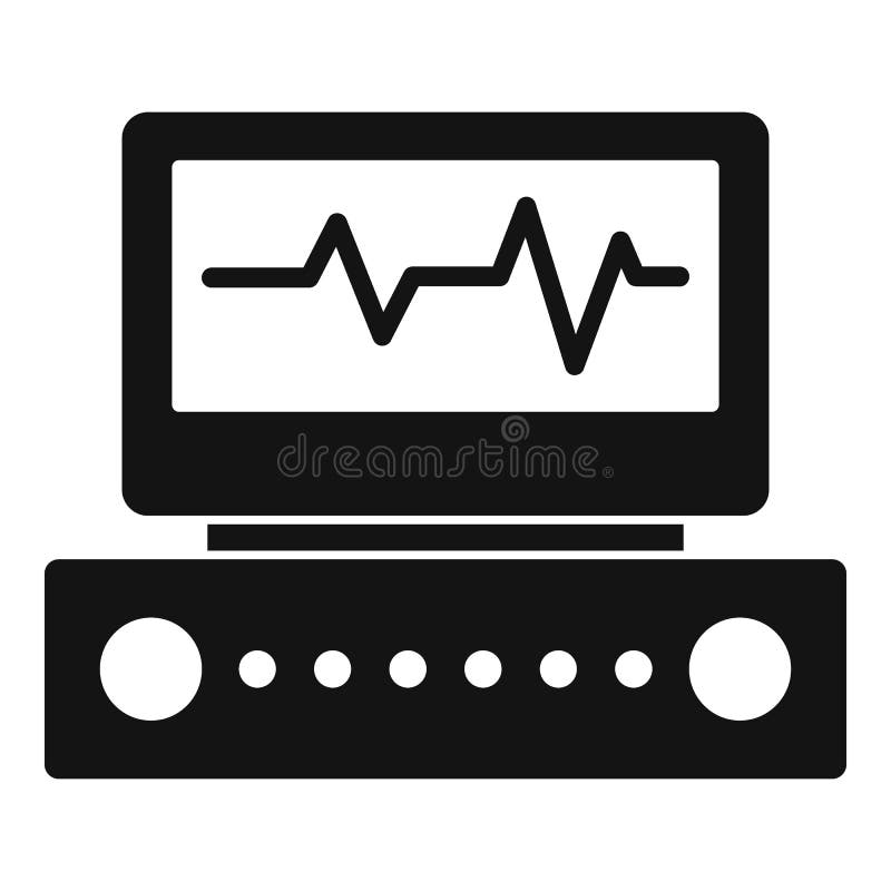 Electrocardiogram Equipment Vector Illustration Stock Vector ...