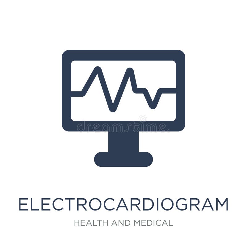 Electrocardiogram Icon. Trendy Flat Vector Electrocardiogram Icon on ...