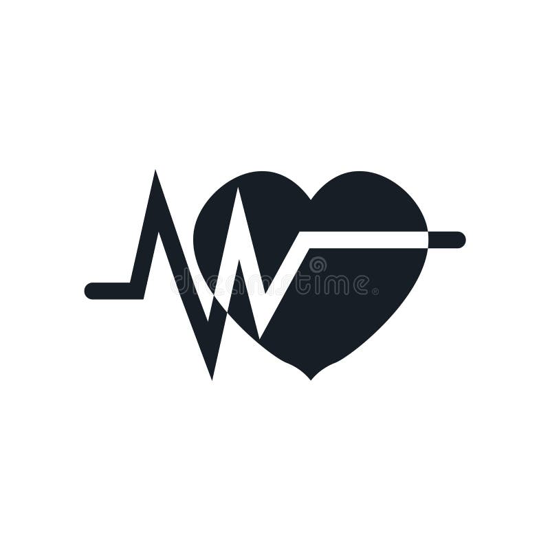 Electrocardiogram Icon Vector Sign and Symbol Isolated on White ...