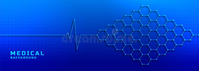 Electrocardiogram with Molecular Structure Medical and Healthcare ...