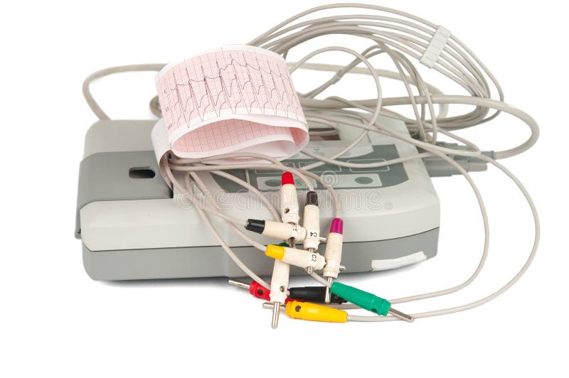 Modern EKG Machine stock image. Image of machine, heath - 669739