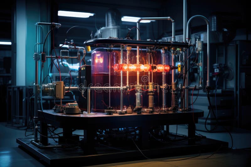 Electrochemical Hydrogen Production Technology Stock Illustration ...