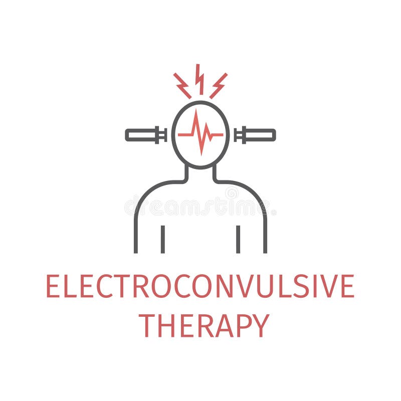 Electroconvulsive Therapy. Vector Icon Stock Vector - Illustration of ...
