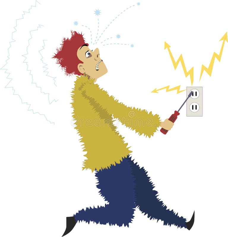 Electrocuted Man Stock Illustrations – 64 Electrocuted Man Stock ...