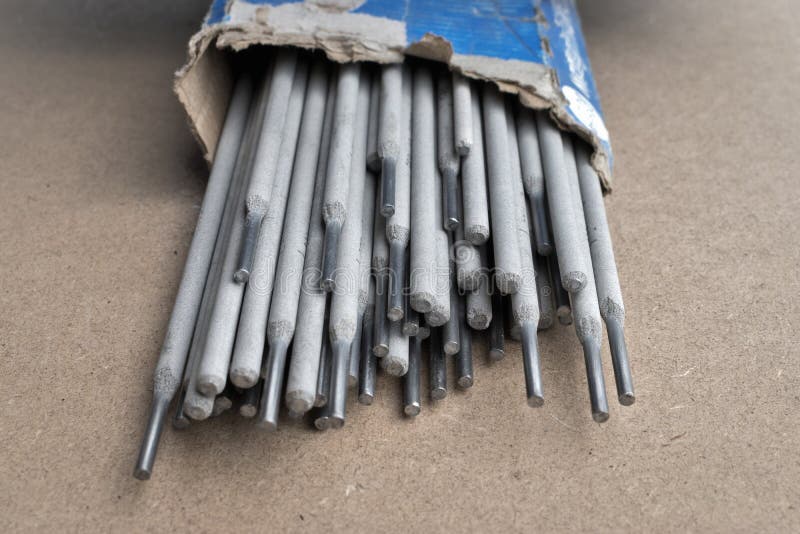 Mild Steel Welding Electrodes. Welding Rods. Stock Photo - Image of ...