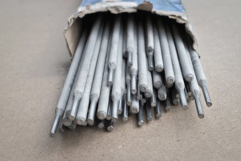 Mild Steel Welding Electrodes. Welding Rods. Stock Image - Image of ...