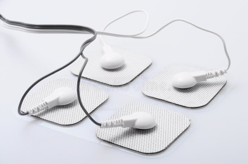 ECG Sticker Electrodes, SPO2 and Thermal Sensor Stock Image - Image of ...