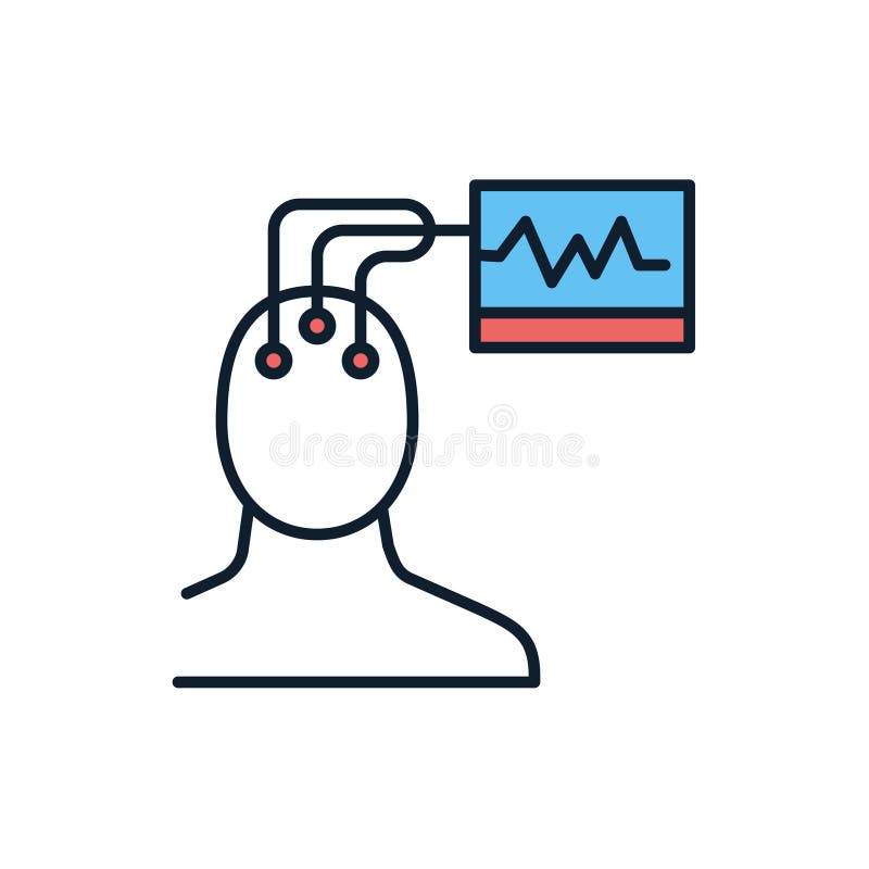 Electroencephalography Related Vector Icon. Stock Vector - Illustration ...