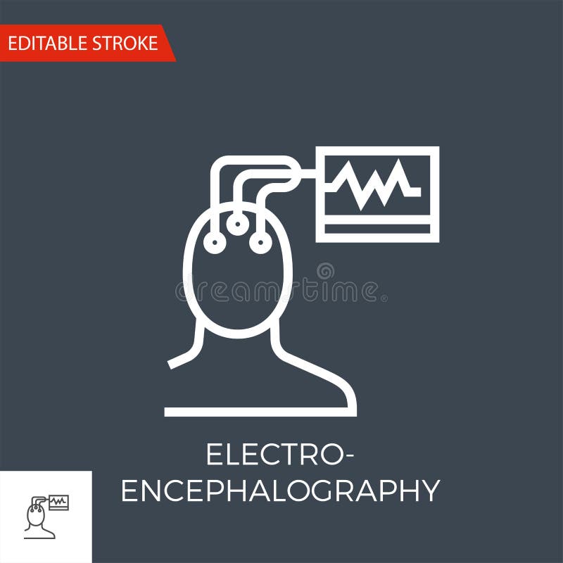 Electroencephalography Vector Icon Stock Vector - Illustration of ...