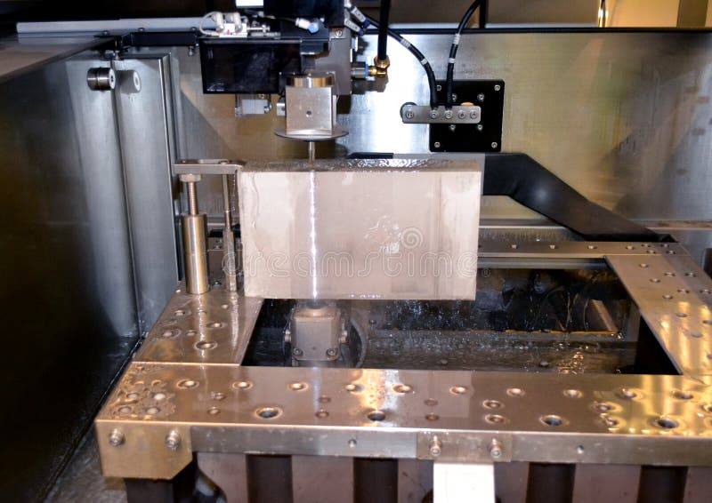Electroerosive Metal Working Close-up. Stock Photo - Image of head ...