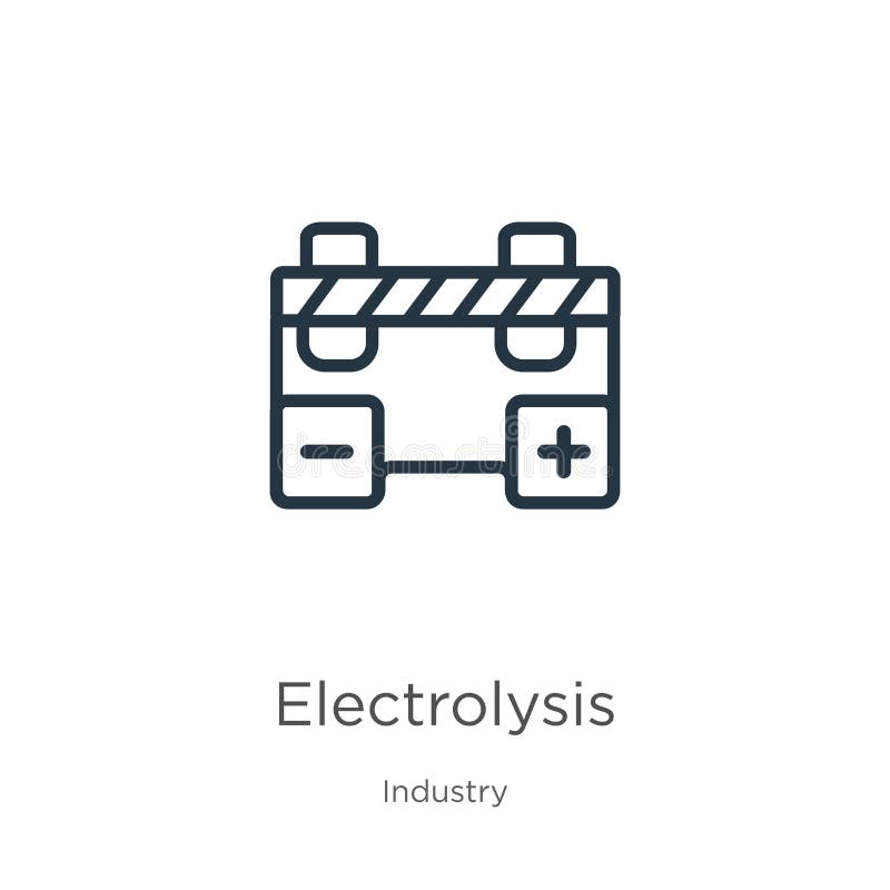 Electrolysis Icon Vector Isolated on White Background, Electrolysis ...