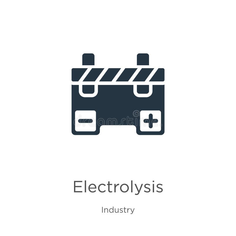 Electrolysis Icon on White Background. Simple Element Illustration from Industry Concept Stock ...