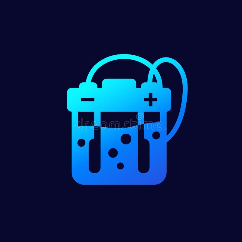 Electrolysis Icon on White Background. Simple Element Illustration from ...