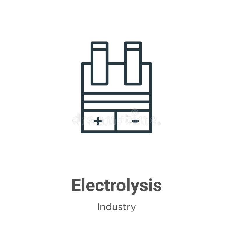 Electrolysis Icon On White Background. Simple Element Illustration From ...