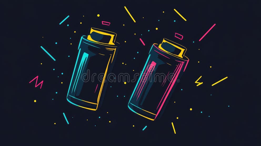 Electrolyte Layering Battery Stock Illustration - Illustration of ...