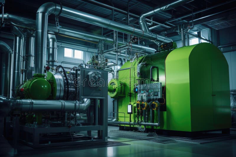 Electrolyzer Equipment in a Green Hydrogen Facility Stock Photo - Image ...