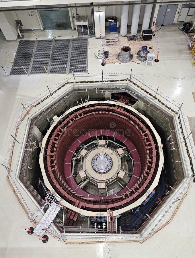 The Electromagnetic Coil Set Responsible for Generating Stock Photo ...