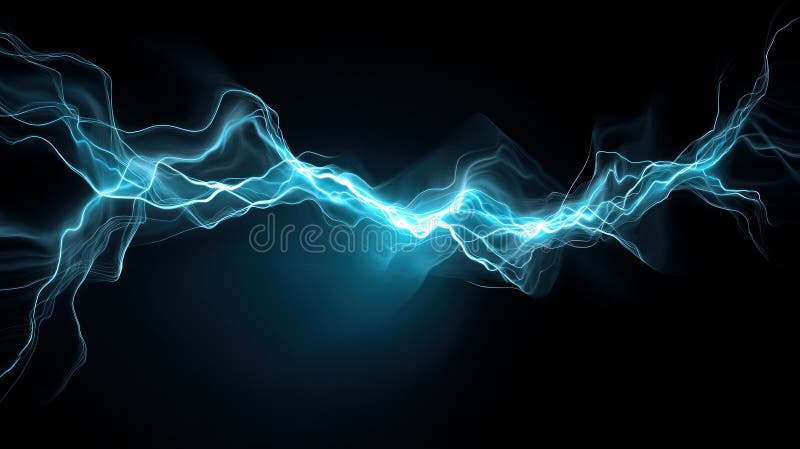 Electromagnetic Field Visualization, Neon Colors and Flowing Current ...