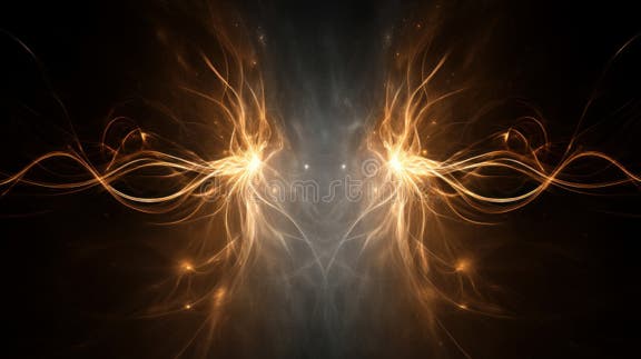 Electromagnetic Field Visualization, Neon Colors and Flowing Current ...