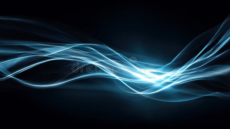 Electromagnetic Field Visualization, Neon Colors and Flowing Current ...