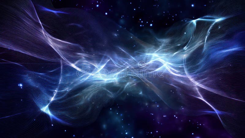 Electromagnetic Field Visualization, Neon Colors and Flowing Current ...