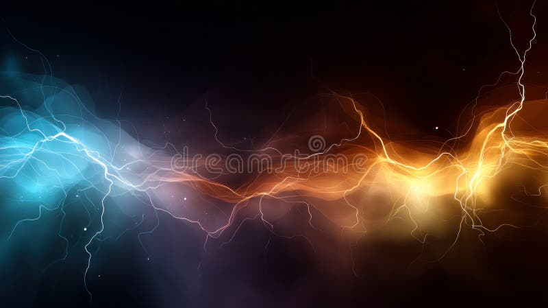 Electromagnetic Field Visualization, Neon Colors and Flowing Current ...