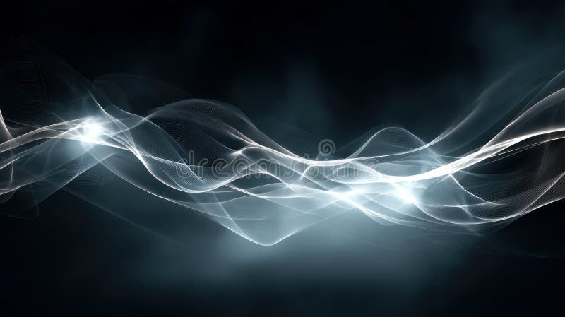 Electromagnetic Field Visualization, Neon Colors and Flowing Current ...