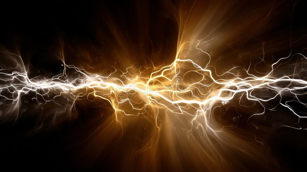 Electromagnetic Field Visualization, Neon Colors and Flowing Current ...