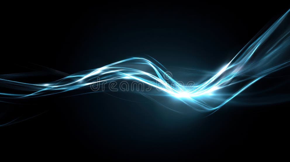 Electromagnetic Field Visualization, Neon Colors and Flowing Current ...