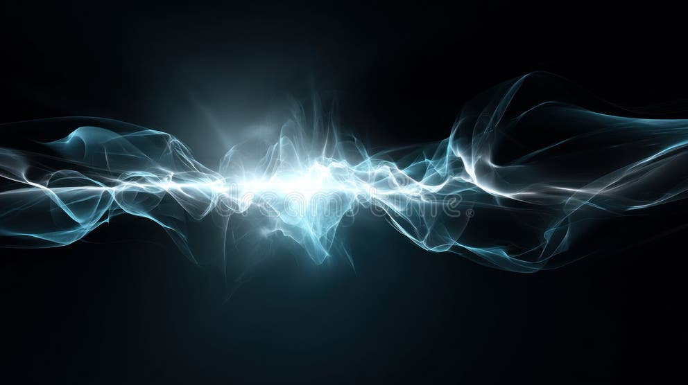 Electromagnetic Field Visualization, Neon Colors and Flowing Current ...