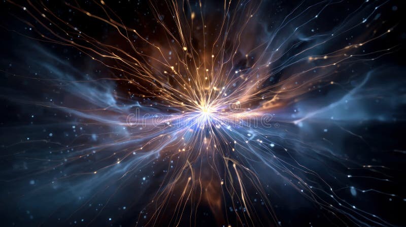 Electromagnetic Field Visualization, Neon Colors and Flowing Current ...