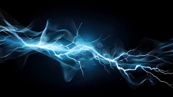 Electromagnetic Field Visualization, Neon Colors and Flowing Current ...