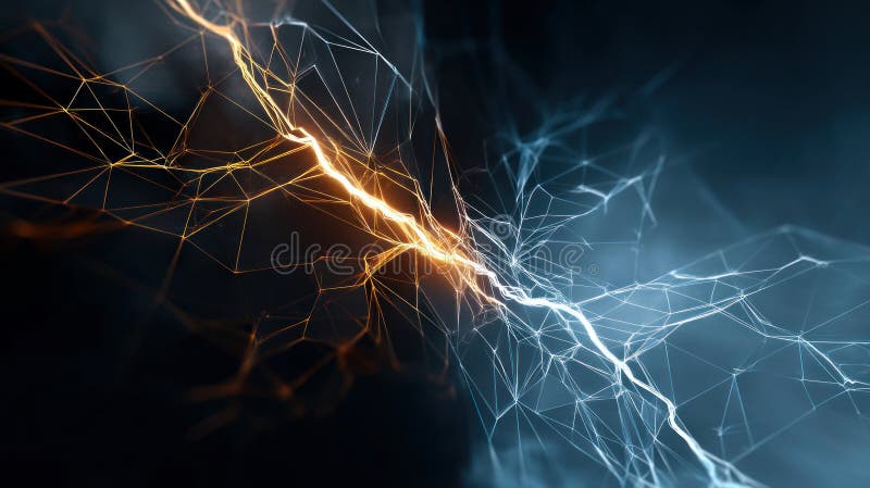 Electromagnetic Field Visualization, Neon Colors and Flowing Current ...