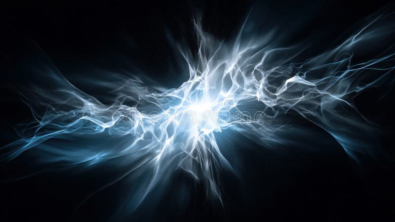 Electromagnetic Field Visualization, Neon Colors and Flowing Current ...