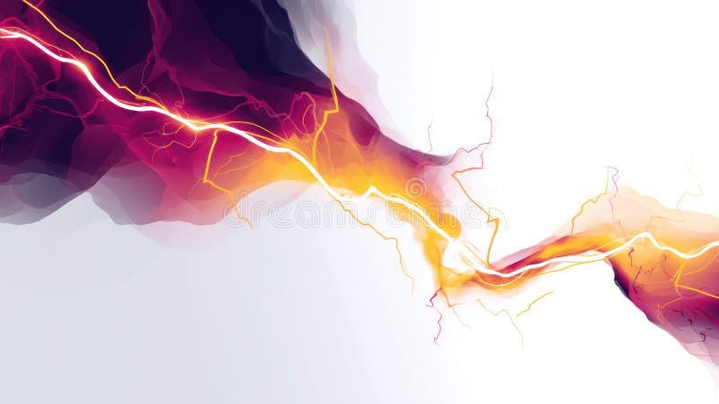 Electromagnetic Field Visualization, Neon Colors and Flowing Current ...