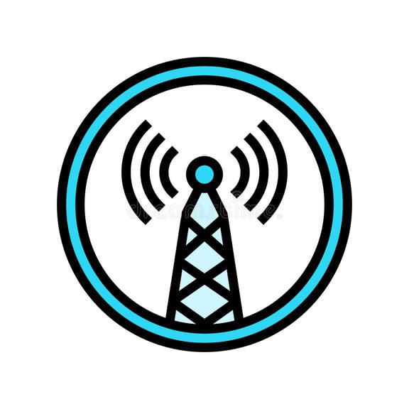 Electromagnetic Interference Label Color Icon Vector Illustration Stock ...