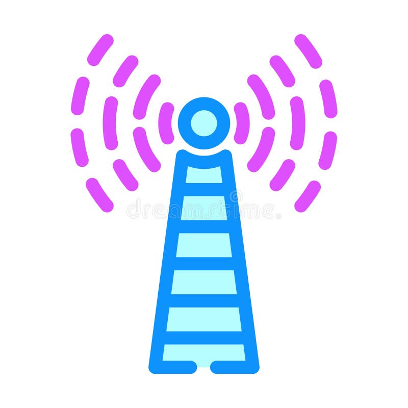 Electromagnetic Interference Label Color Icon Vector Illustration Stock ...