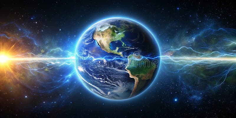 Electromagnetic Pulse in Space on Planet Earth Concept of Lockdown and ...