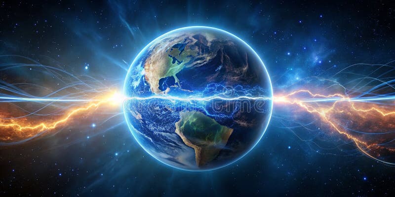 Electromagnetic Pulse in Space on Planet Earth Concept of Lockdown and ...