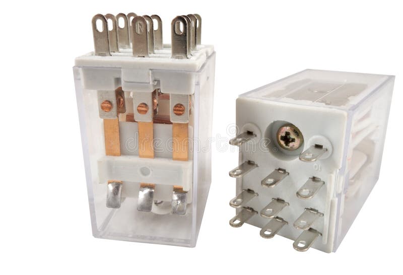 The electromagnetic relay stock image. Image of component - 121071795