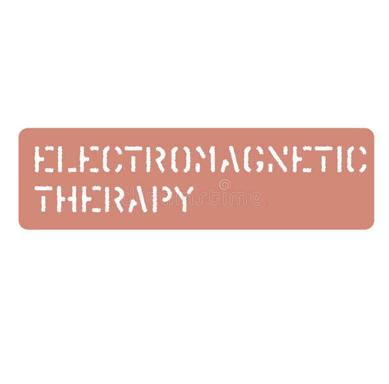 Electromagnetic Sign Flat Illustration Stock Vector - Illustration of ...