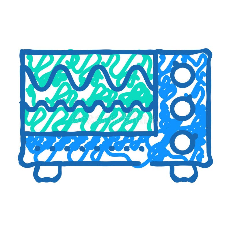 Electromagnetic Waves Checking Equipment Icon Doodle Illustration Stock ...