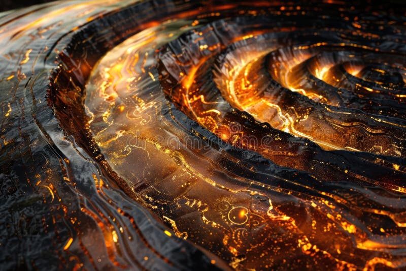 Electromagnetic Waves Concept, Glowing Force Lines, Energy Flow, and ...