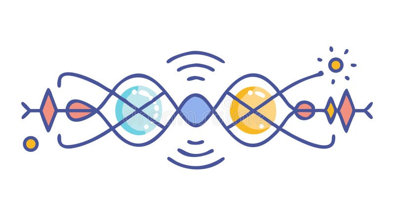 Electromagnetic Waves and Energy Transmission, Vector Design Generative ...