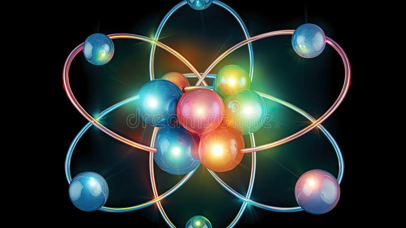 Electron atom types stock illustration. Illustration of structure ...