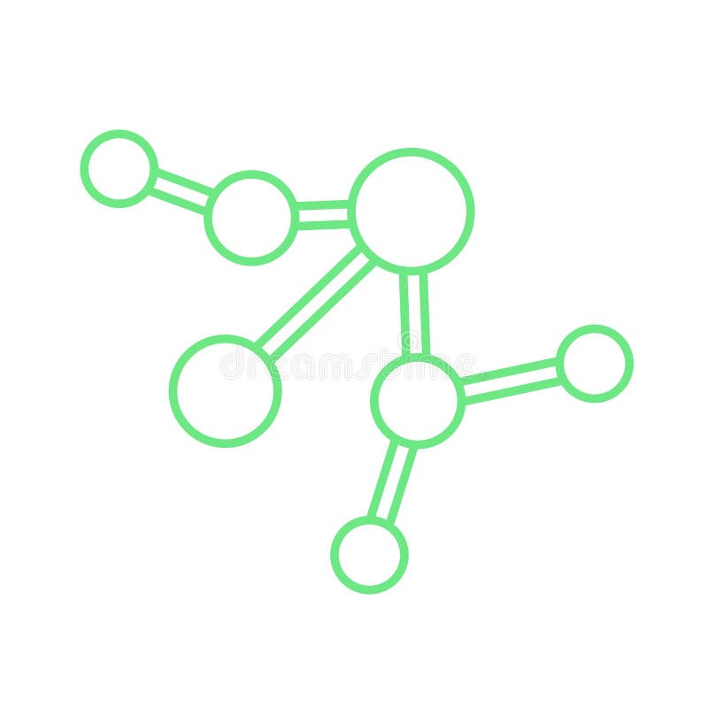 Electron Connection Isolated Vector Icon that Can Be Easily Modified or ...