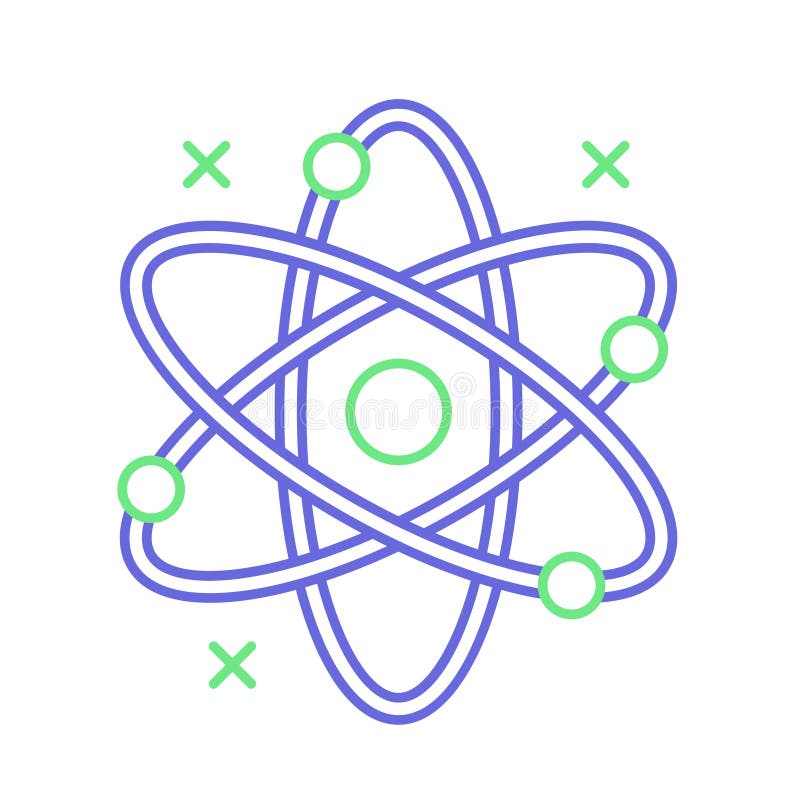 Electron Connection Isolated Vector Icon that Can Be Easily Modified or ...
