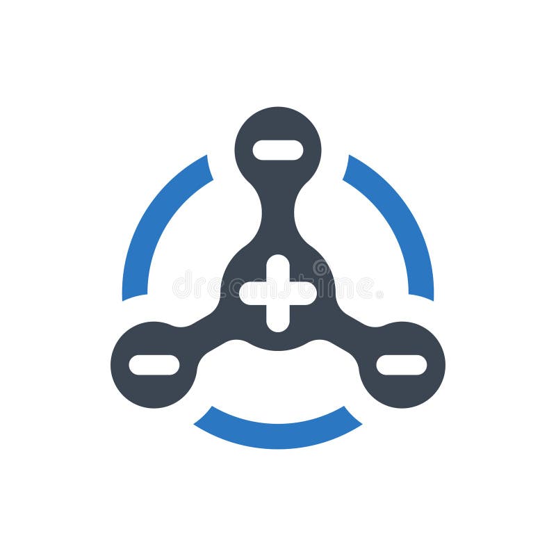 Electron icon stock vector. Illustration of atomic, molecular - 230674269